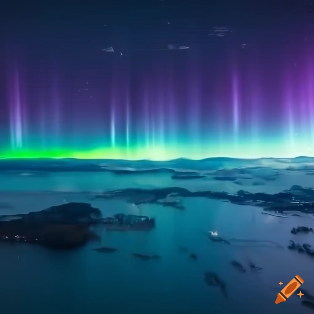 Crystal splash northern lights , architecture business blueprint model ...