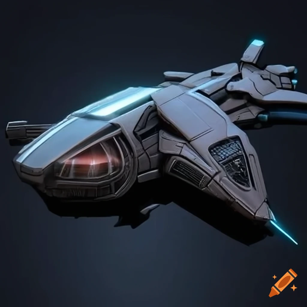 Photo-realistic futuristic flying vehicle inspired by mass effect and ...