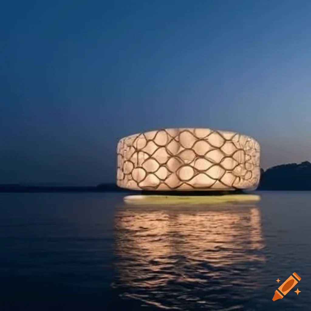 Modern floating theater showcasing unique architectural design and ...
