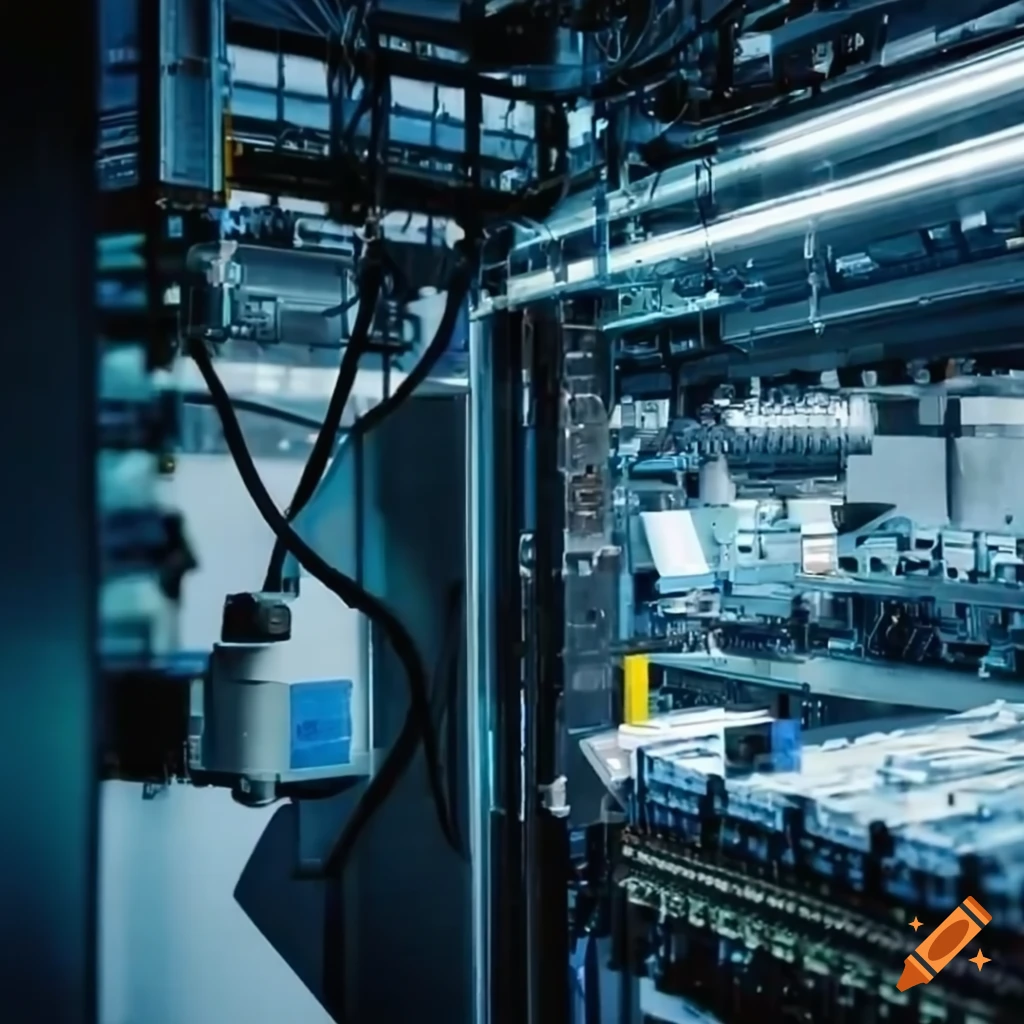 Siemens plc automated machinery in a factory