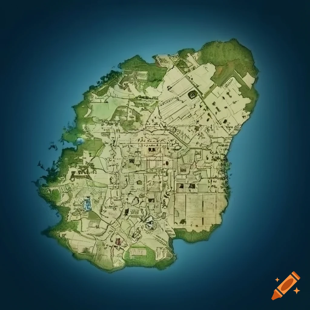 Realistic representation of a dutch floor plan map