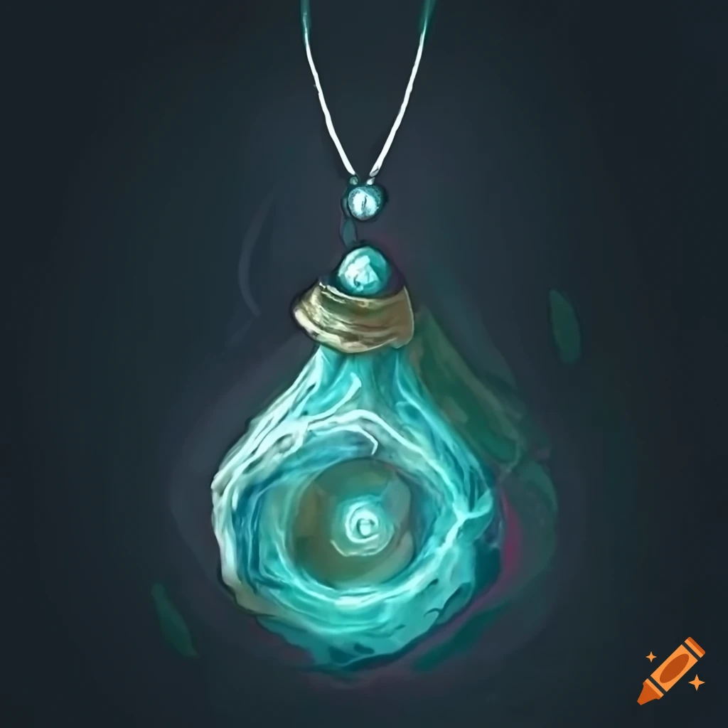 Dnd style amulet of elements on Craiyon
