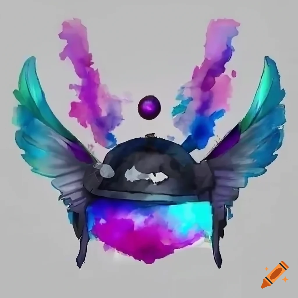 A popular virtual valkyrie hat from the popular game roblox, front view