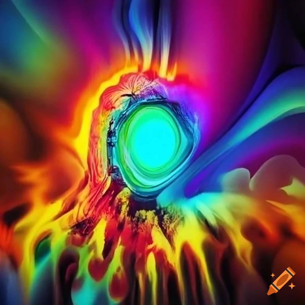 Singing in mystical colour explosion