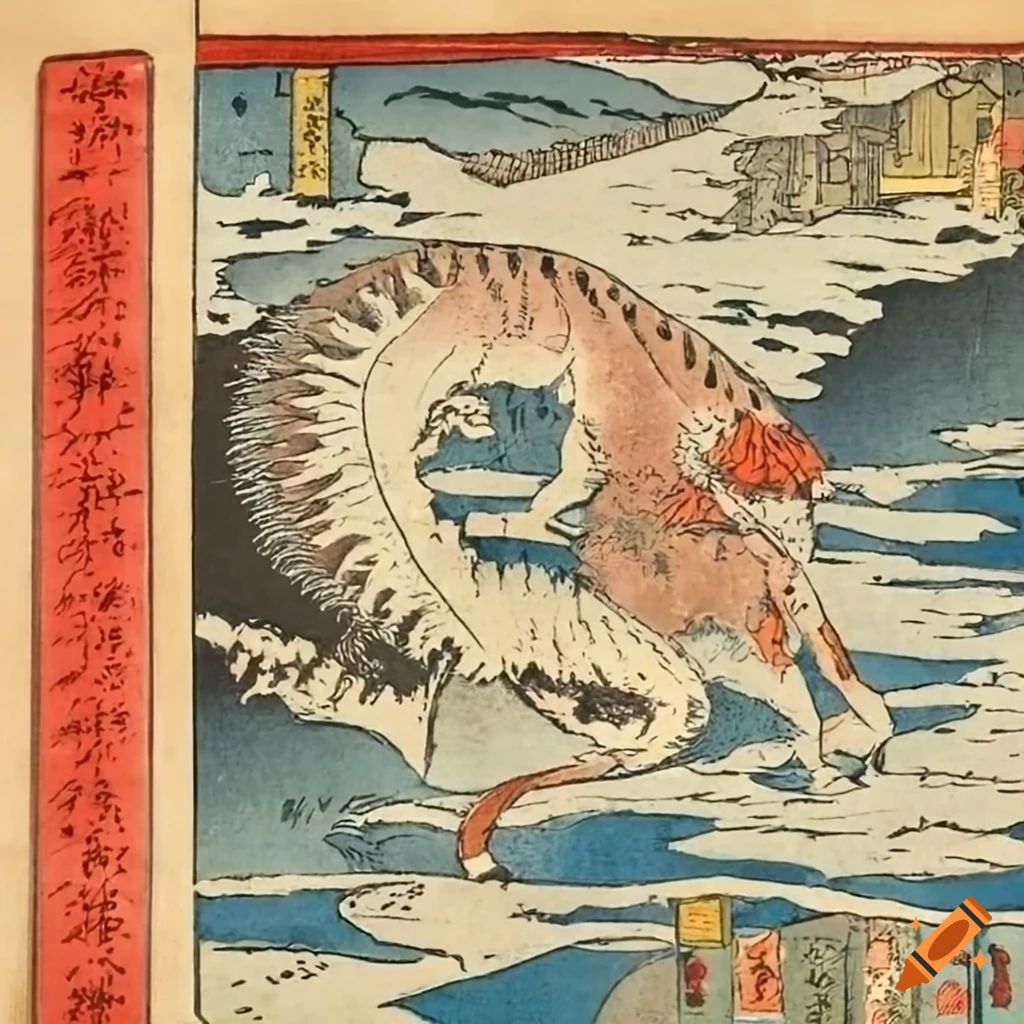 Ukiyo-e Floating World high resolution, fine detail, long-shot, wide ...