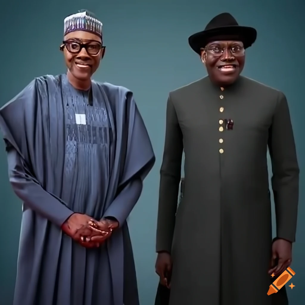 Create a visually stunning 3D cinematic image of Nigeria’s Presidents ...