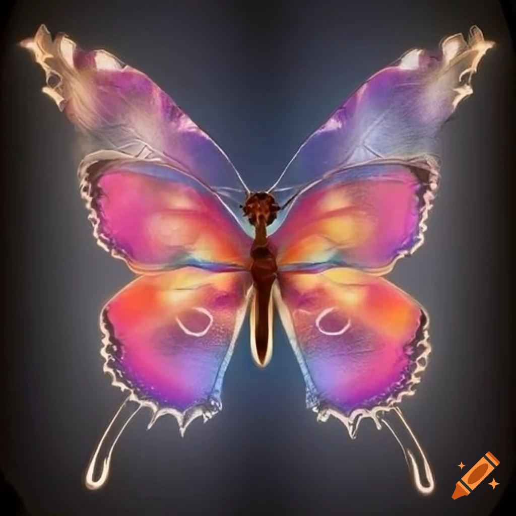Astral butterfly on Craiyon