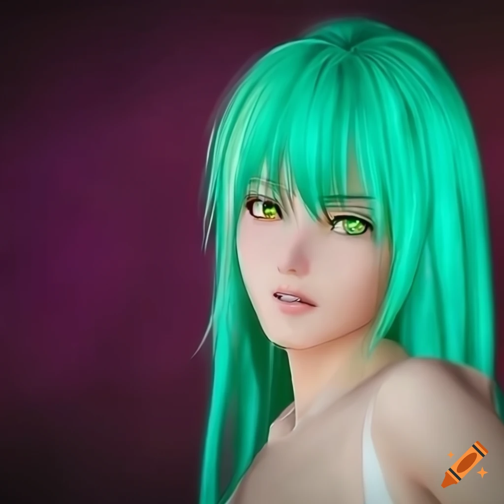 Morrigan aensland doa dead or alive long green hair face devious smile ...