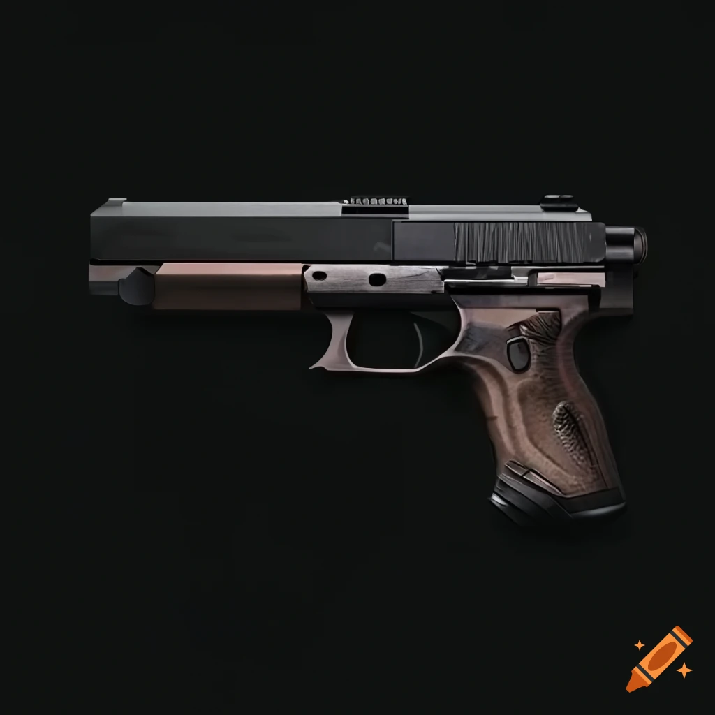 2d, small firearm, black