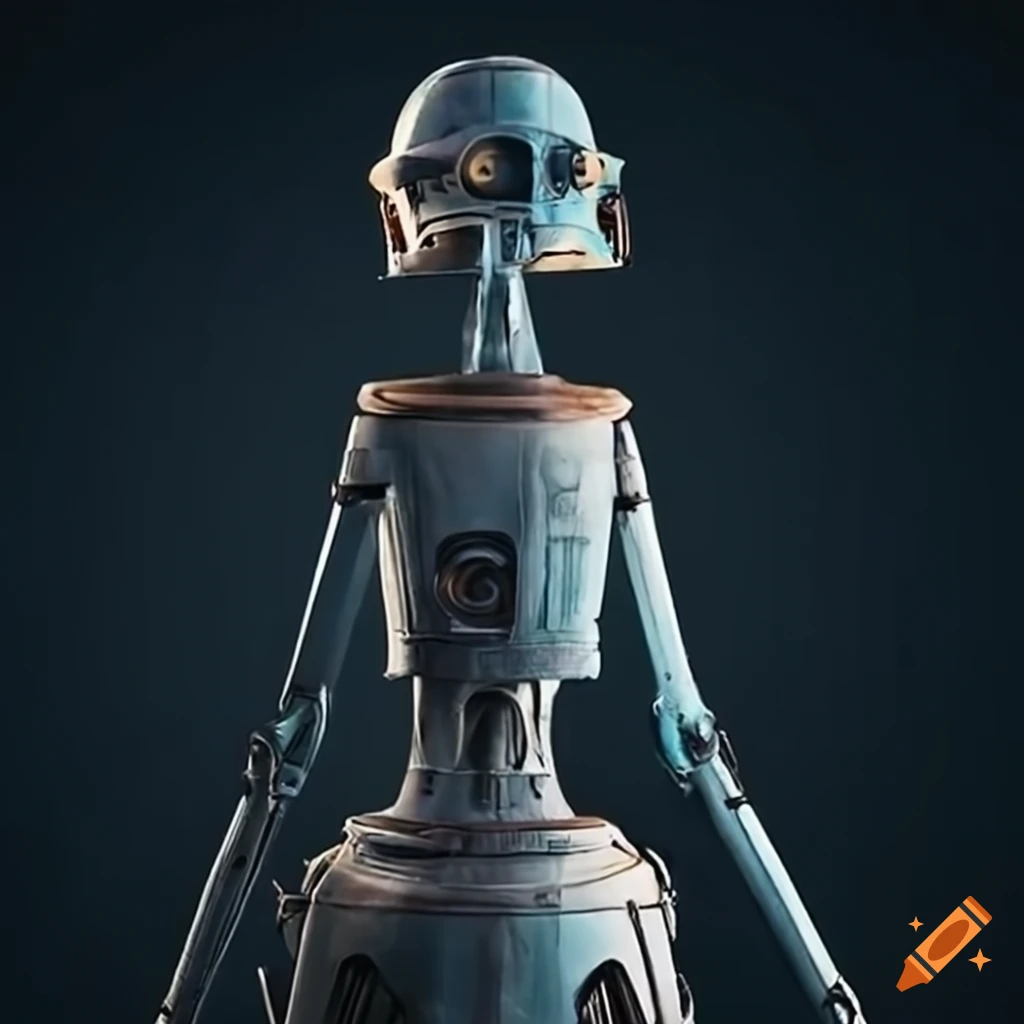 A droid with avian wings played by phoebe waller-bridge