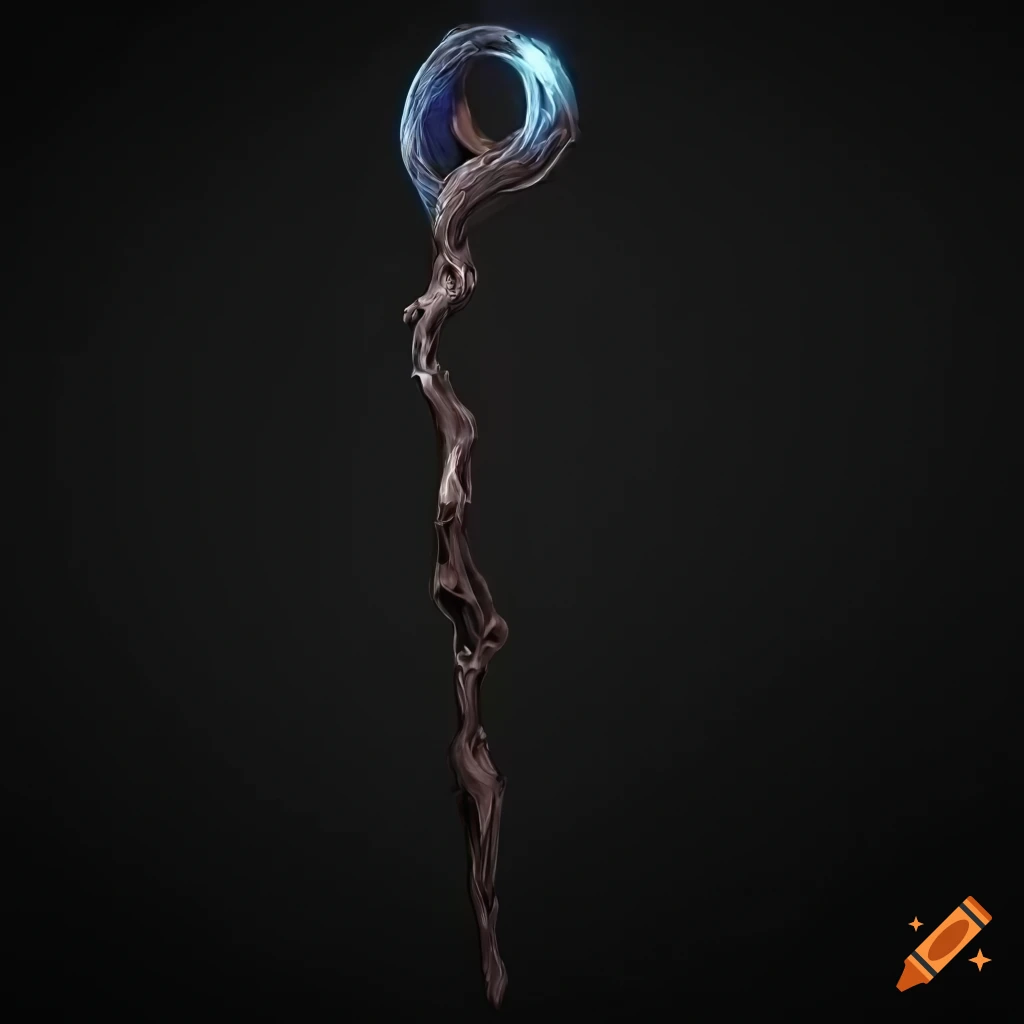 Void staff dark fantasy on Craiyon