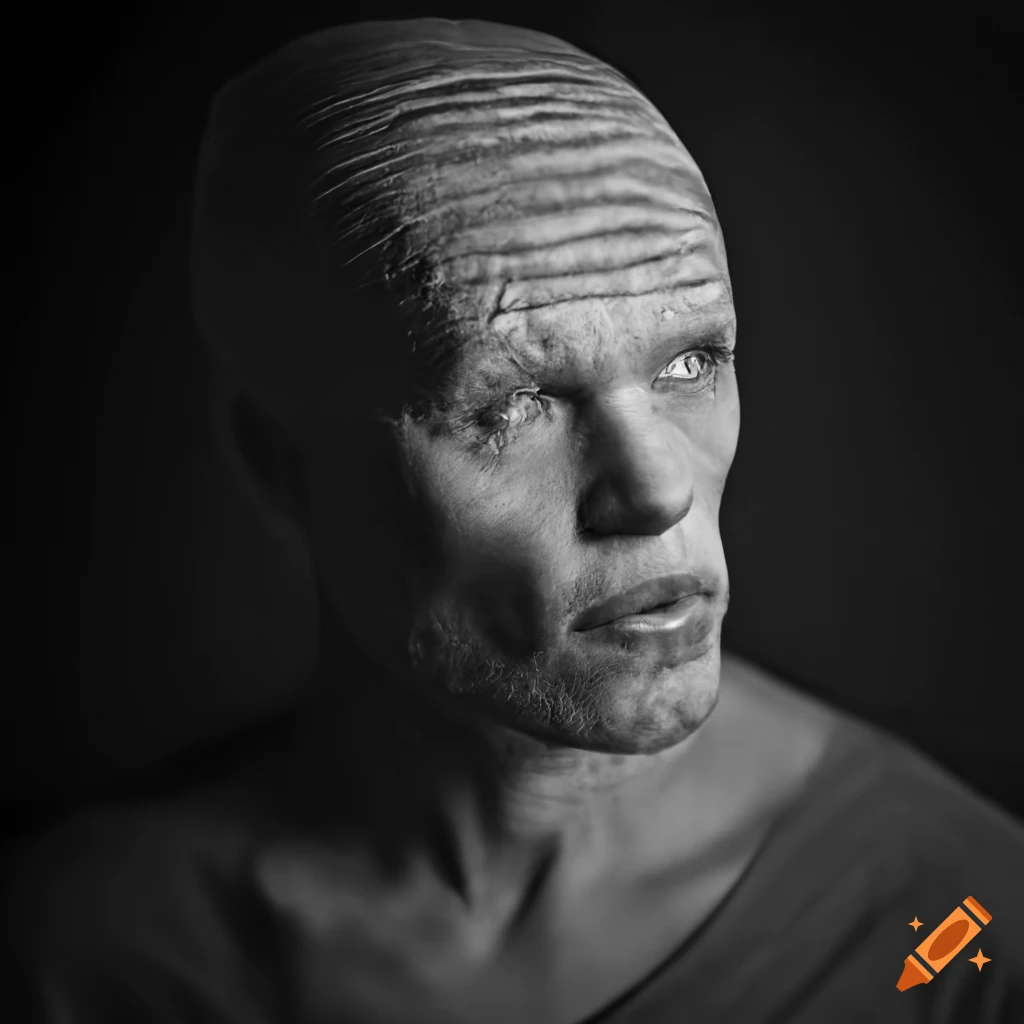 Square headed man on Craiyon