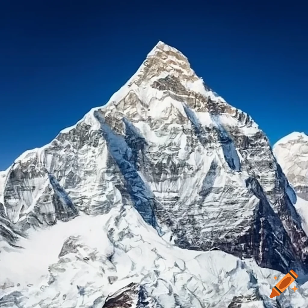 Draw donald trump above everest mountain on Craiyon