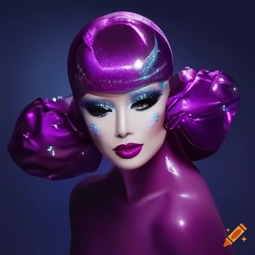 Unique makeup with smooth application and sparkle