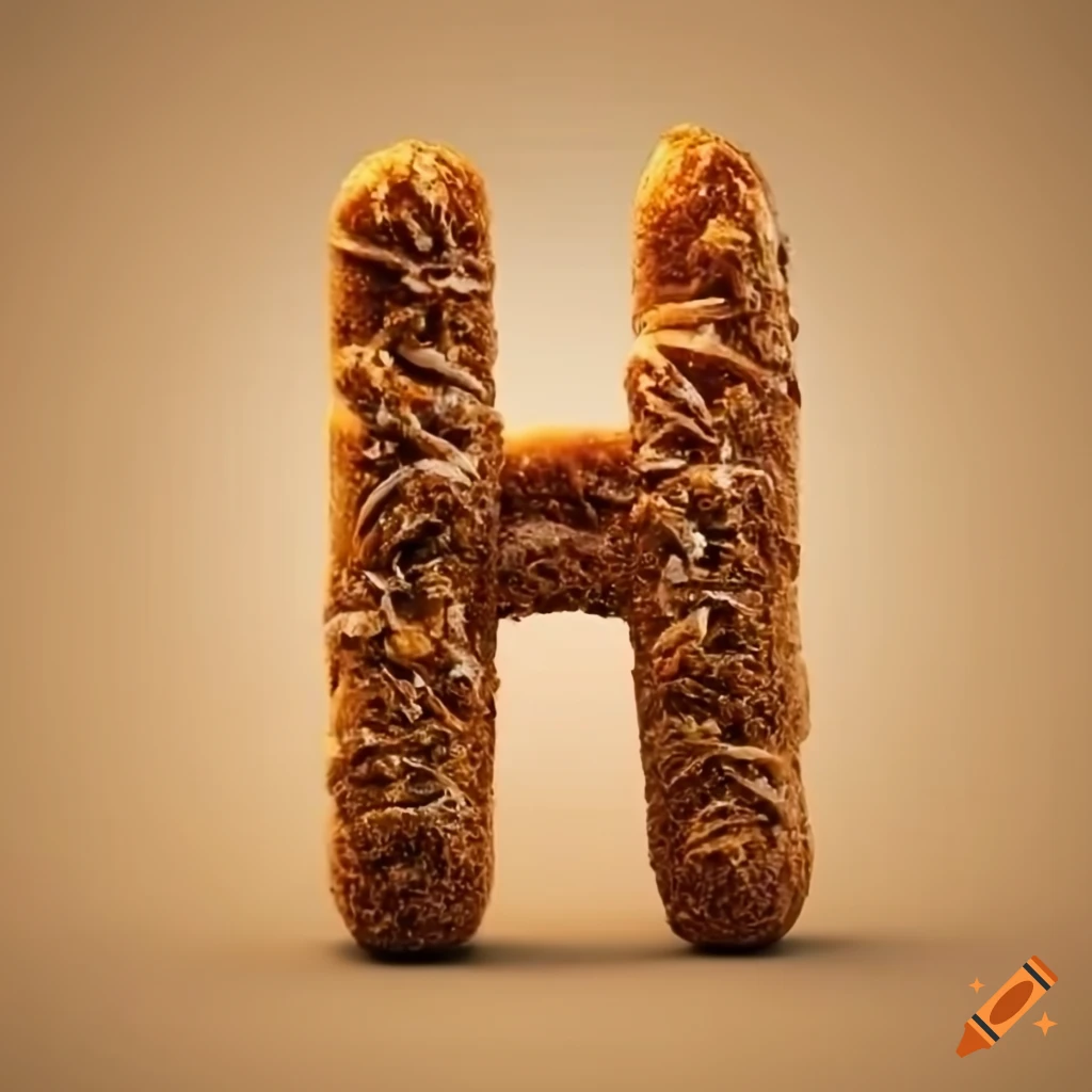Letter h bread on Craiyon