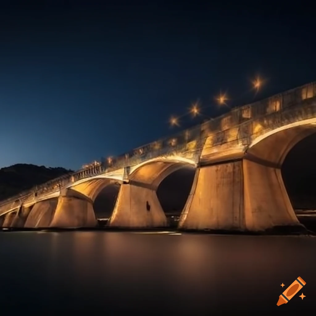 Iranian bridge on Craiyon