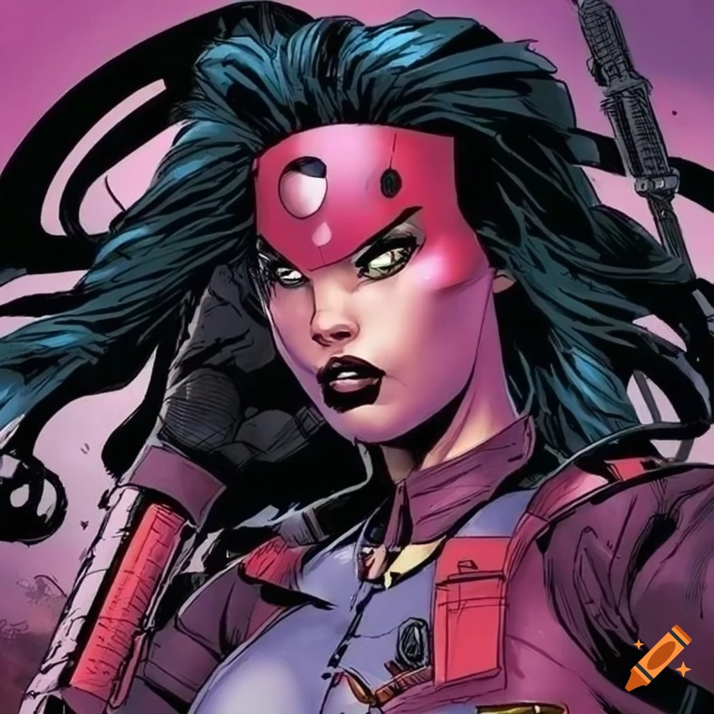 Comic book splash page of a female Cobra social media influencer from ...