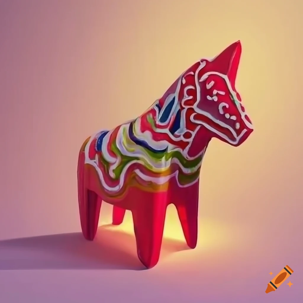 ‘Swedish Dala’-Style, hd 🏘️, sculpture, stunning focal-depth, masterful ...