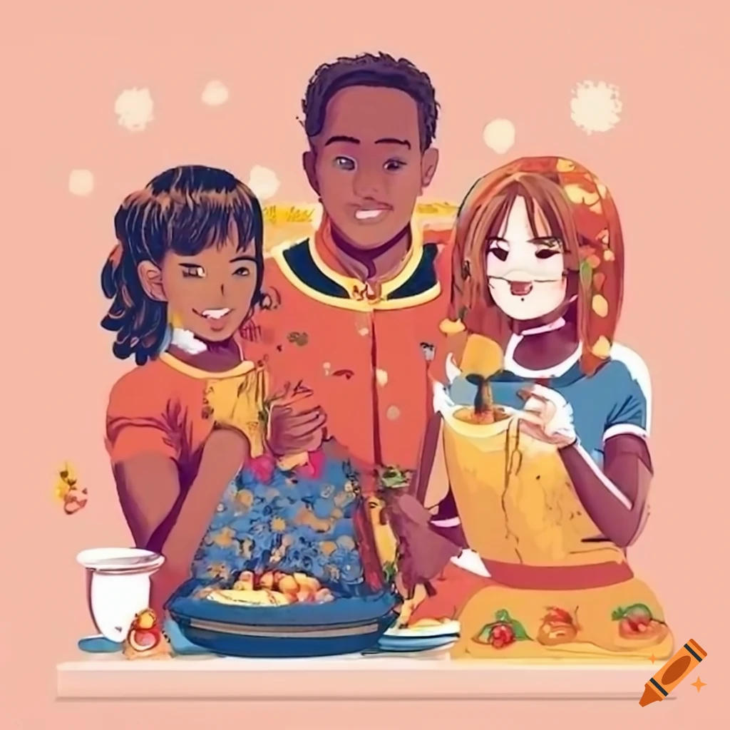 Design for a cookbook filled with recipes celebrating diversity