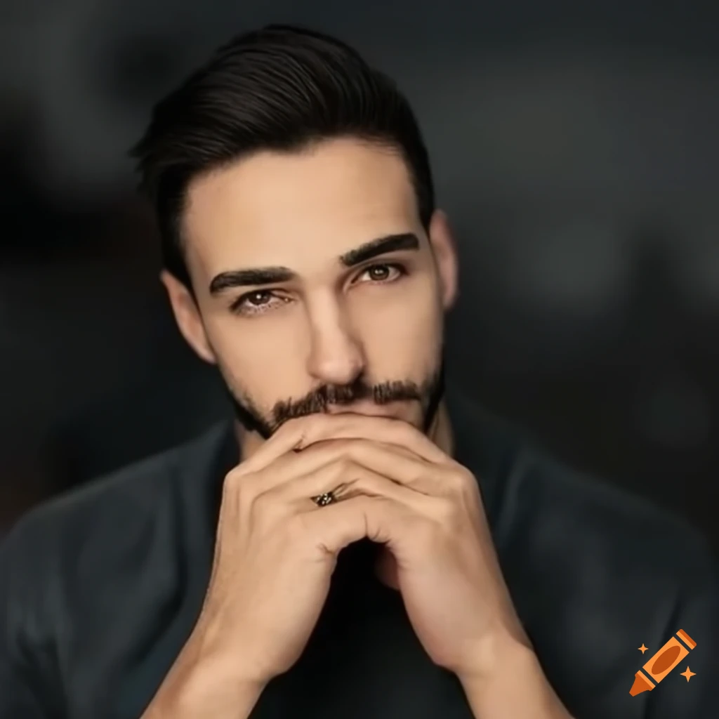 Modelo moreno hombre on Craiyon