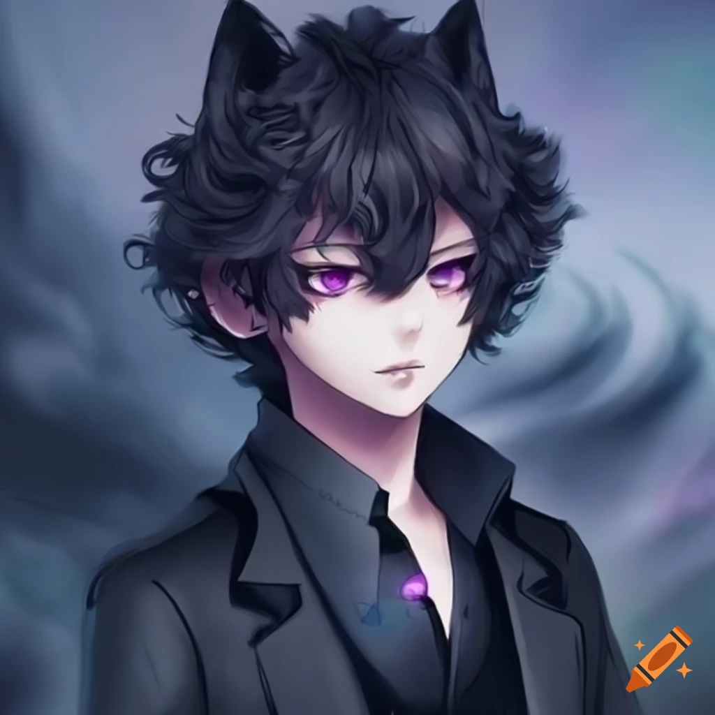 Anime Fox Boy With Black Hair