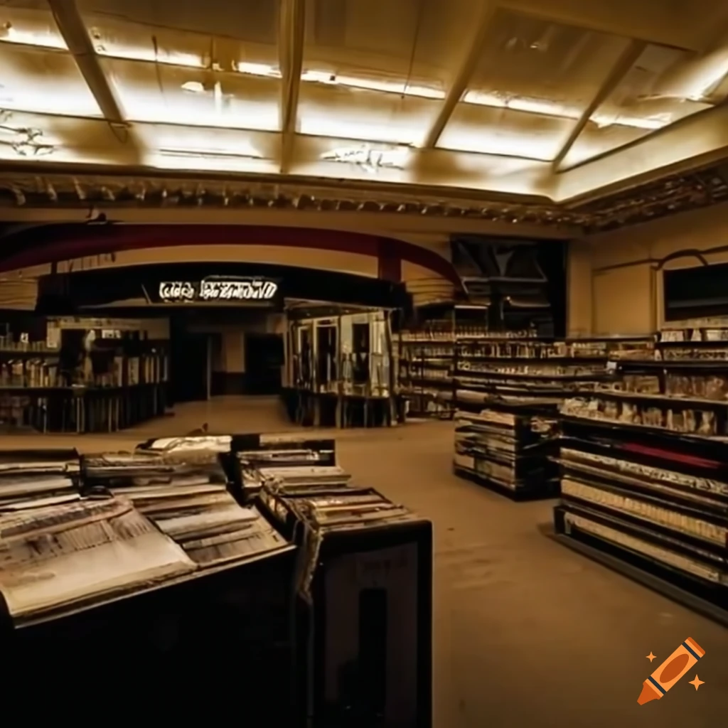 A record store in an abandoned mall