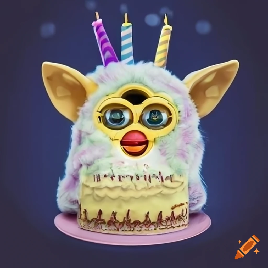 Furby Birthday Memes Furby Birthday Card Etsy Canada