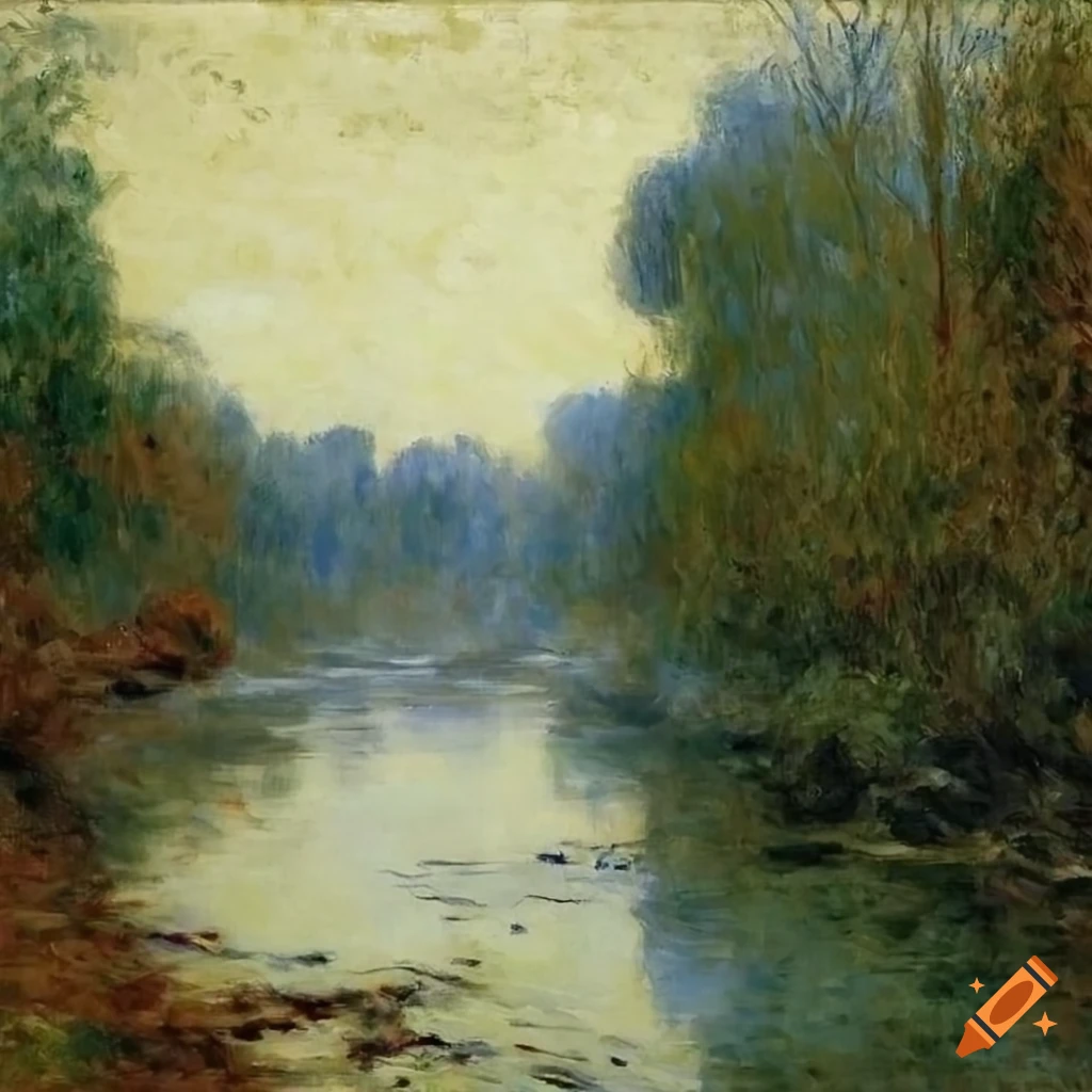 APRIL WATER IN THE FOREST, , foggy as a Shishkin and Pierre-Auguste ...