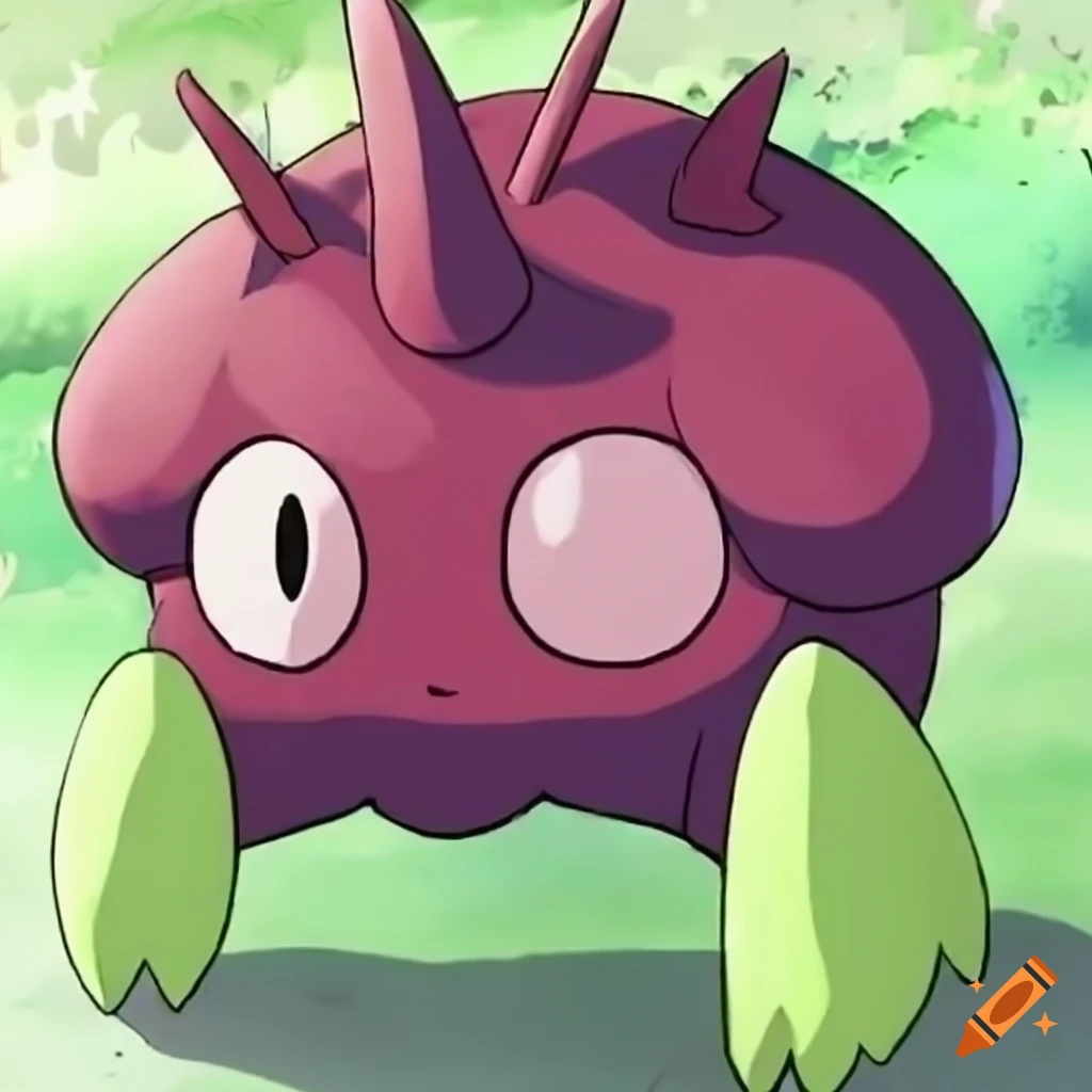 Poison/earth type pokémon, pokemon style, anime style, high resolution ...