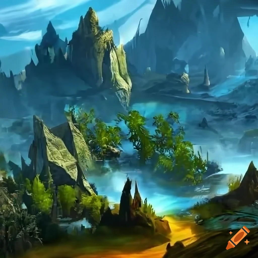 Guild wars 2 landscape - Craiyon