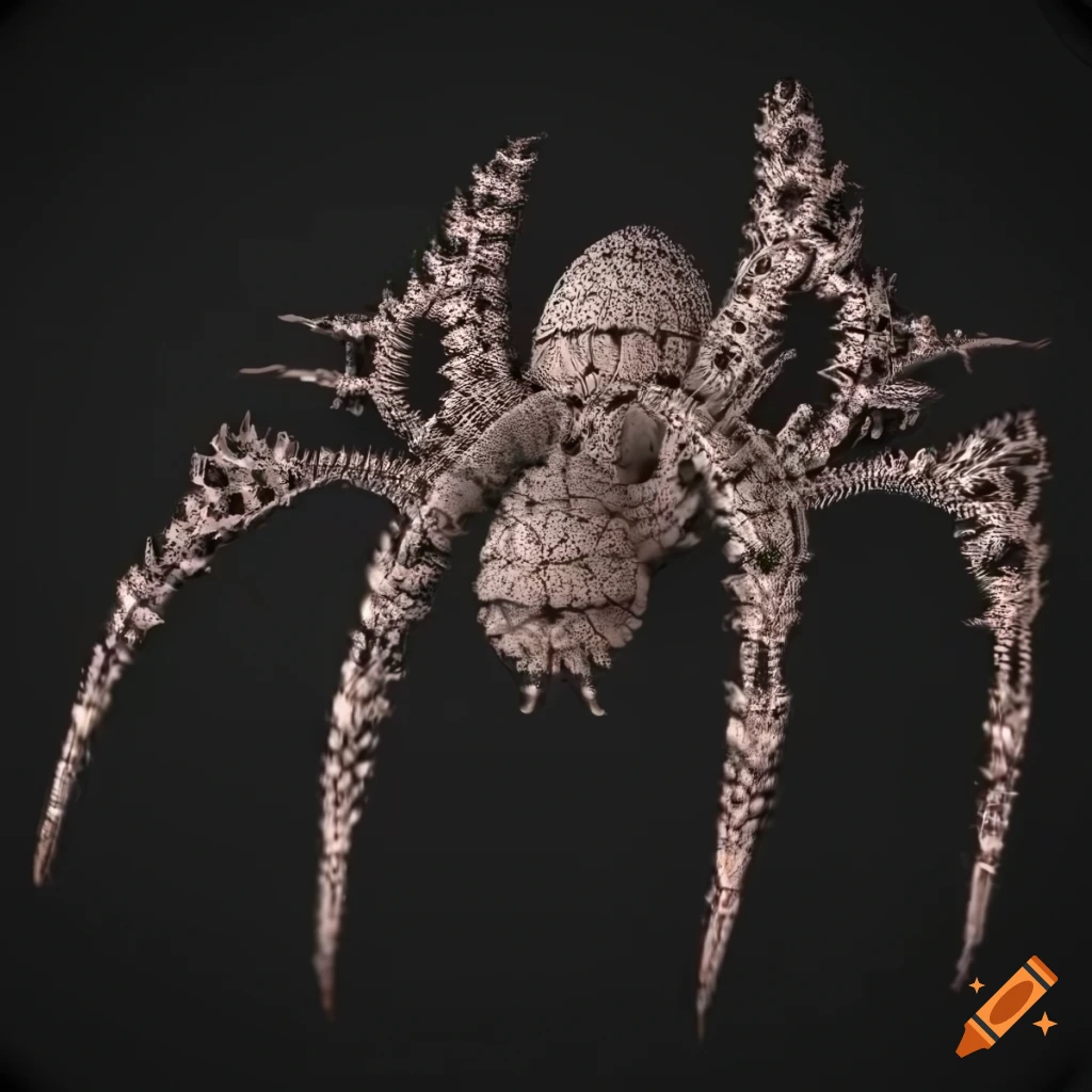 3d fractal spider on Craiyon