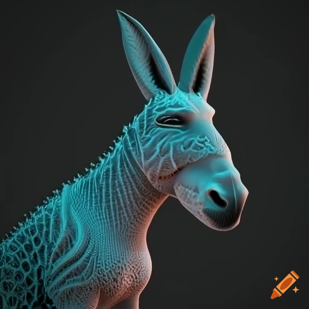 3d Fractal Animal Art