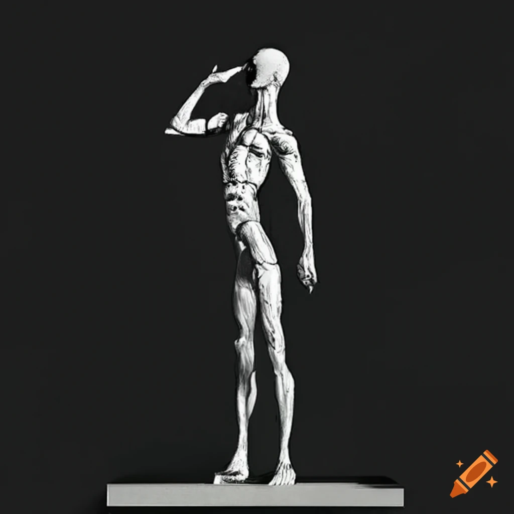 A surreal artwork depicting distorted human figures on Craiyon