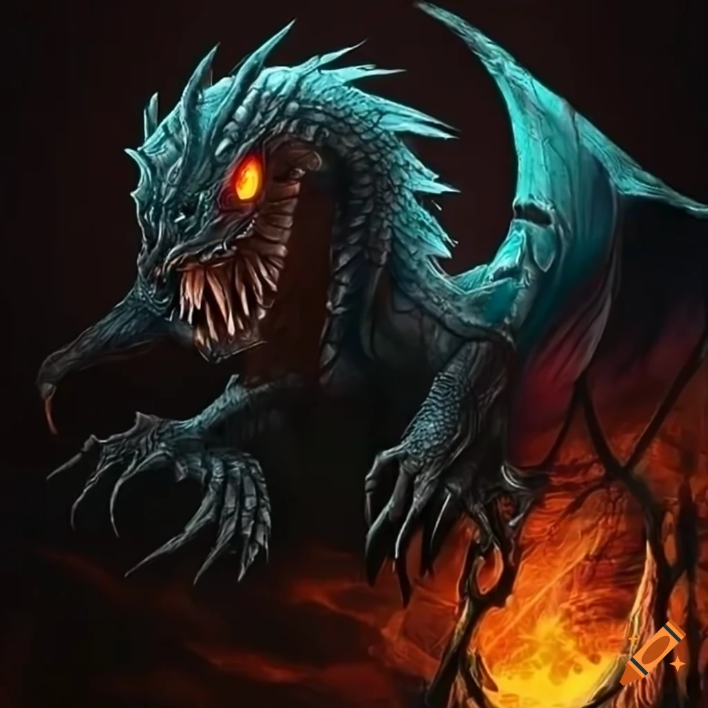 Dead dragon on Craiyon