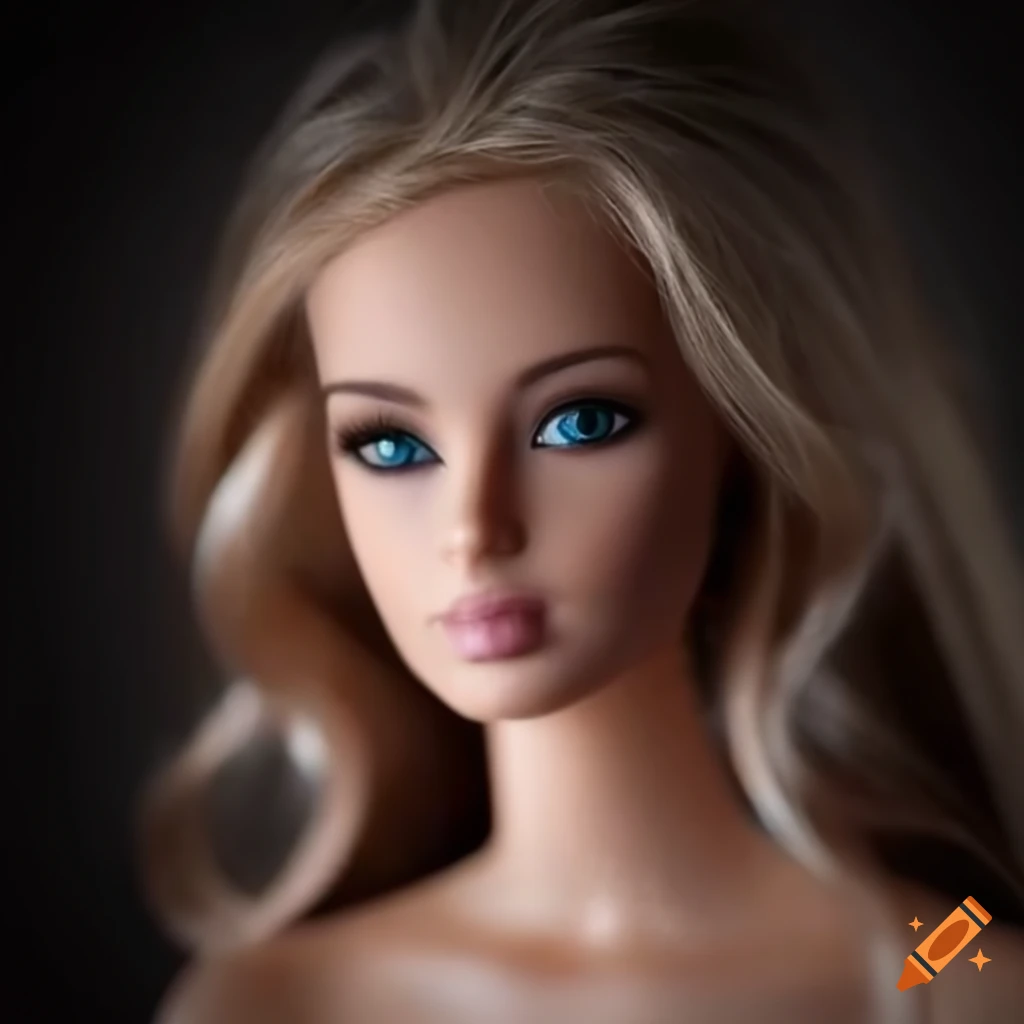 Beautiful Woman Portrait Real Life Super Detailed Enhanced Morphs Into
