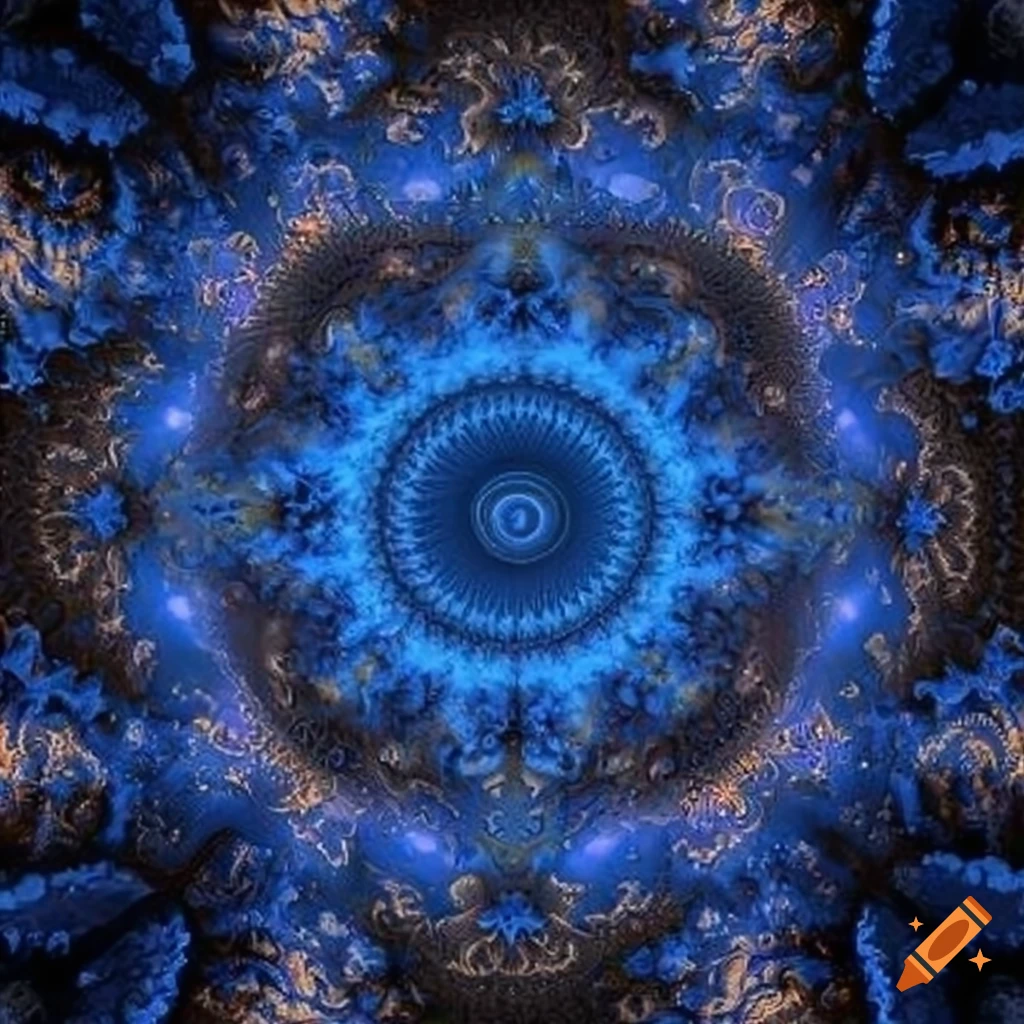 A blue fractal