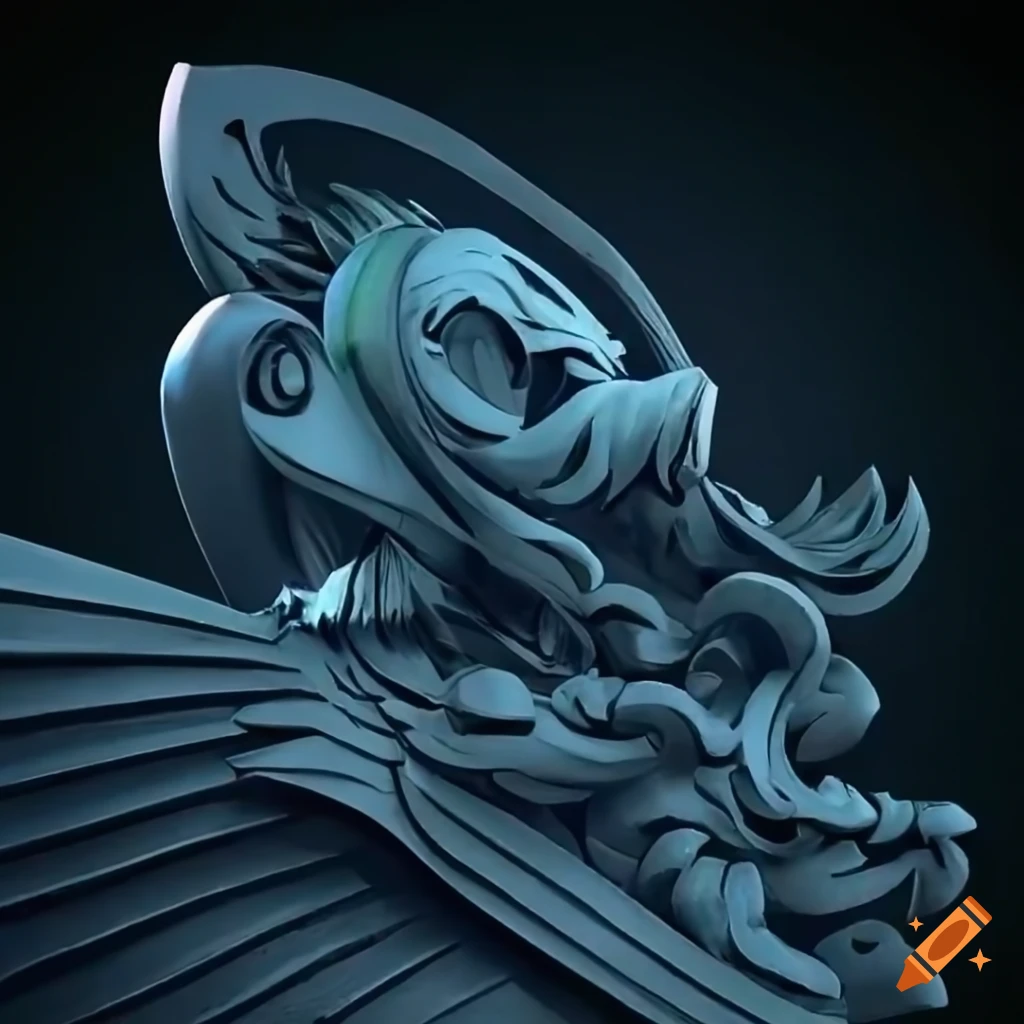 ‘Architectural Stave carving’-Style, hd Zelda game, ⚡️ sculpture ...