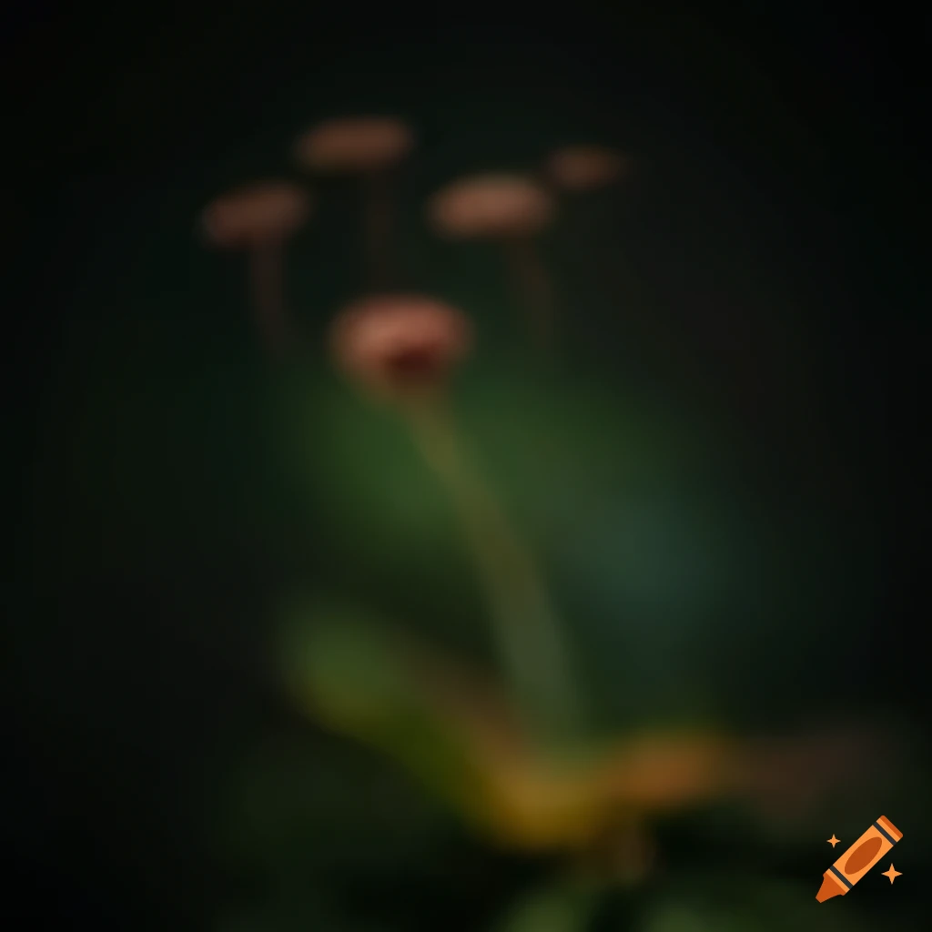 Artistic photo of a plant, album cover on Craiyon