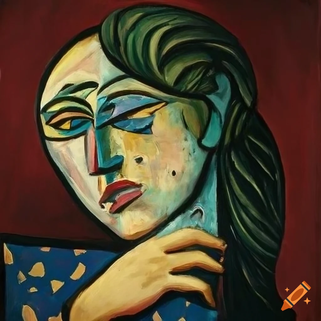 Face of a crying woman, picasso