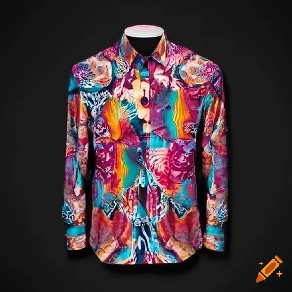 A vibrant, patterned shirt for a stylish look