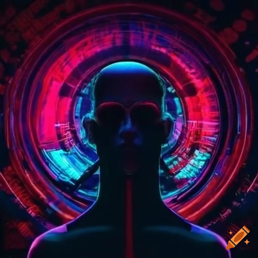 Techno music on Craiyon