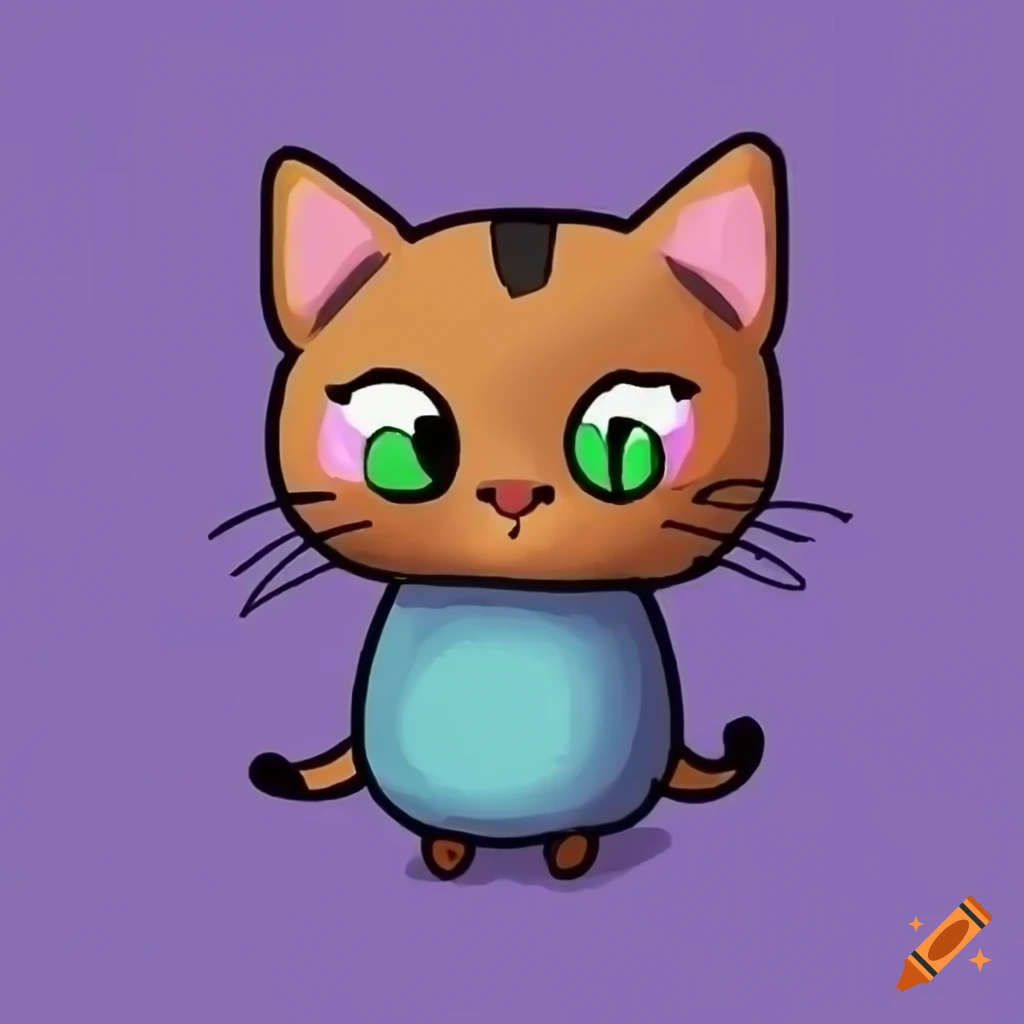 Draw a simple cat drawing to make an nft which is very, very simple on ...