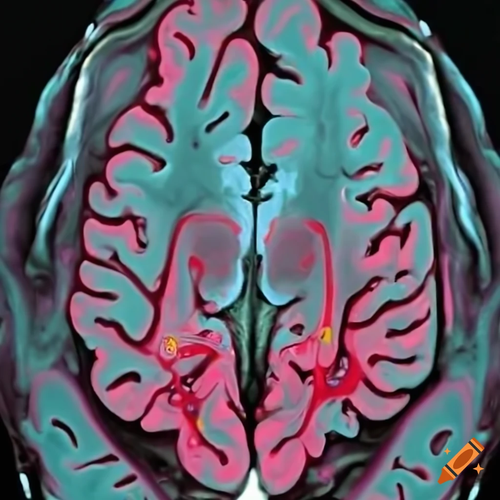 MRI of the brain was performed to evaluate the patient's neurological ...