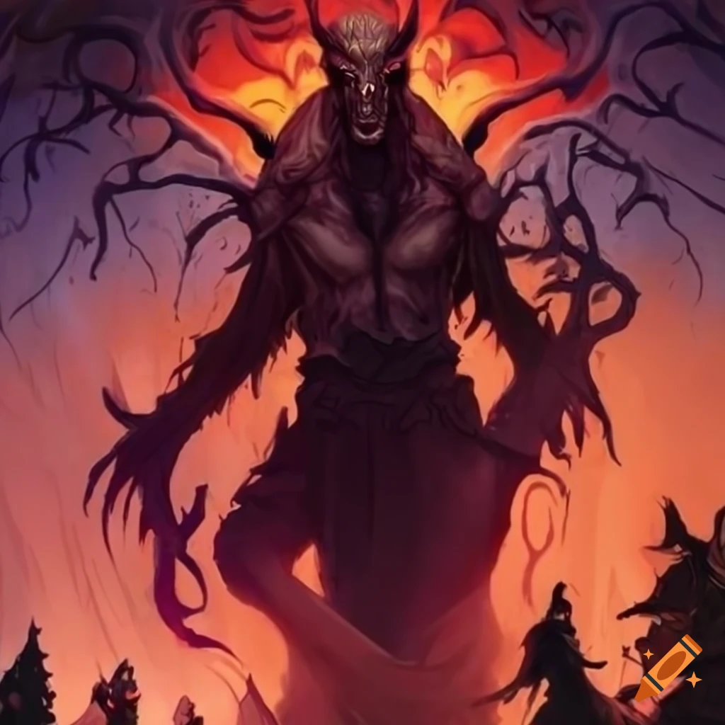 Eldritch satan on Craiyon