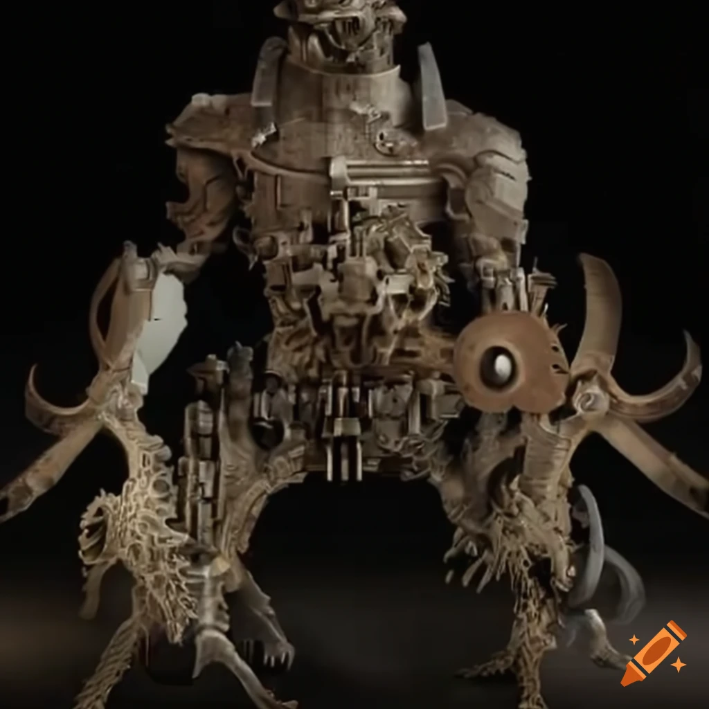 Mechanical human parts gears and spurs abomination on Craiyon