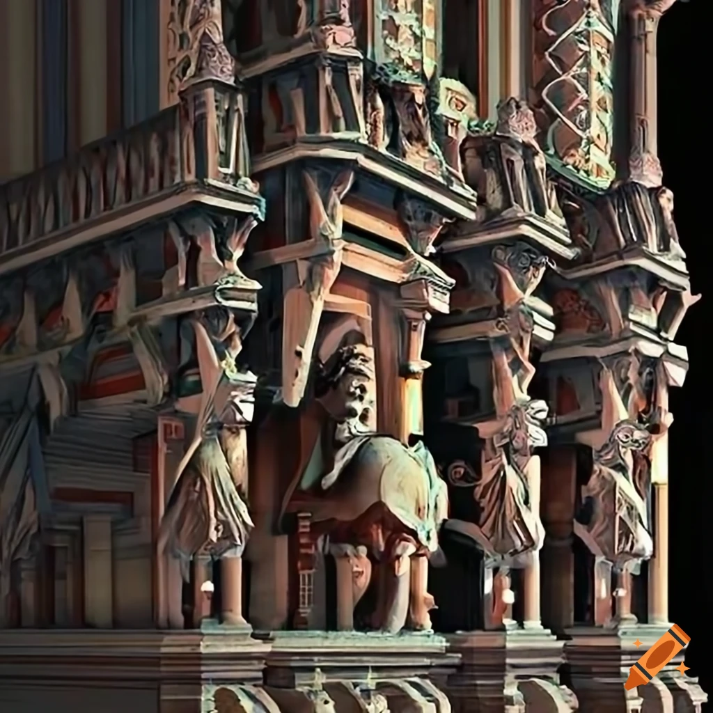 ‘Architectural Stave carving’-Style, hd Zelda 🫏 game, sculpture ...