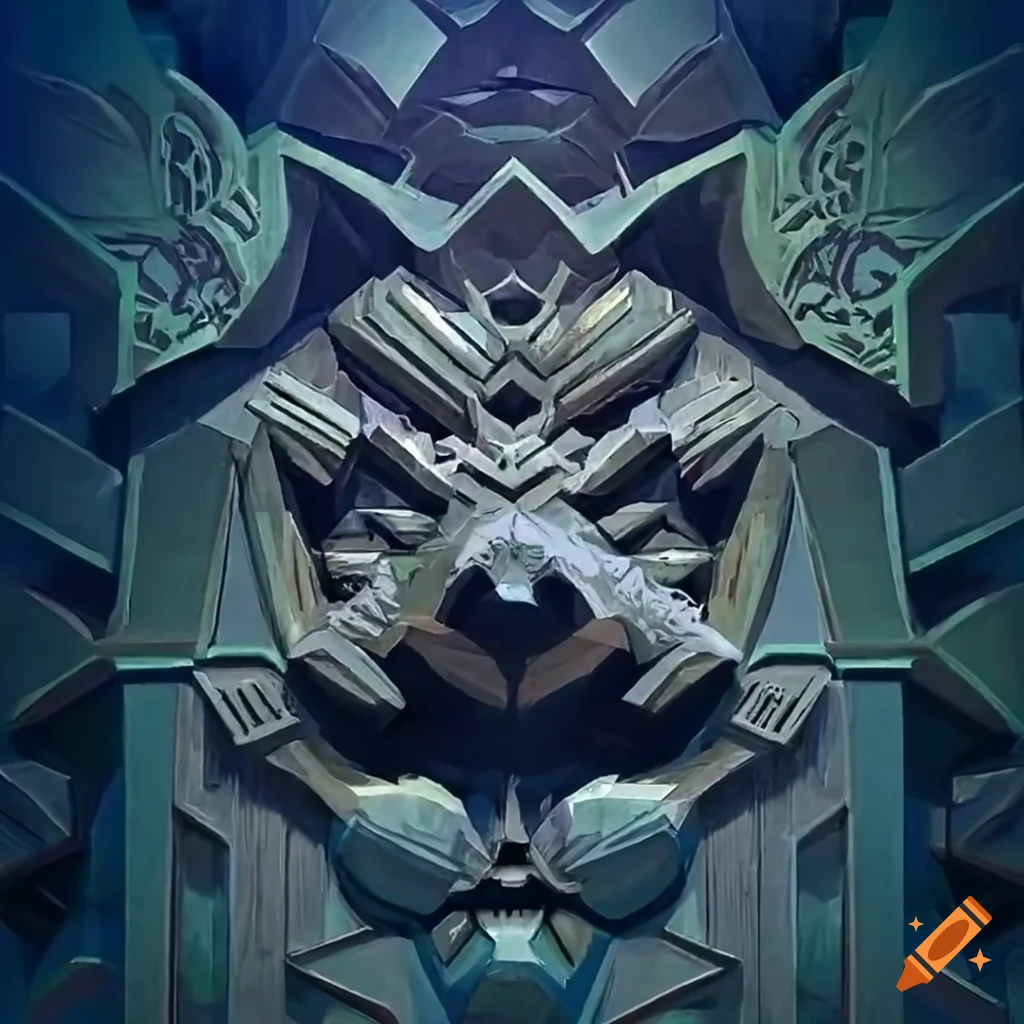 ‘architectural stave carving’-style, hd zelda game, ⚡️🦝 sculpture ...