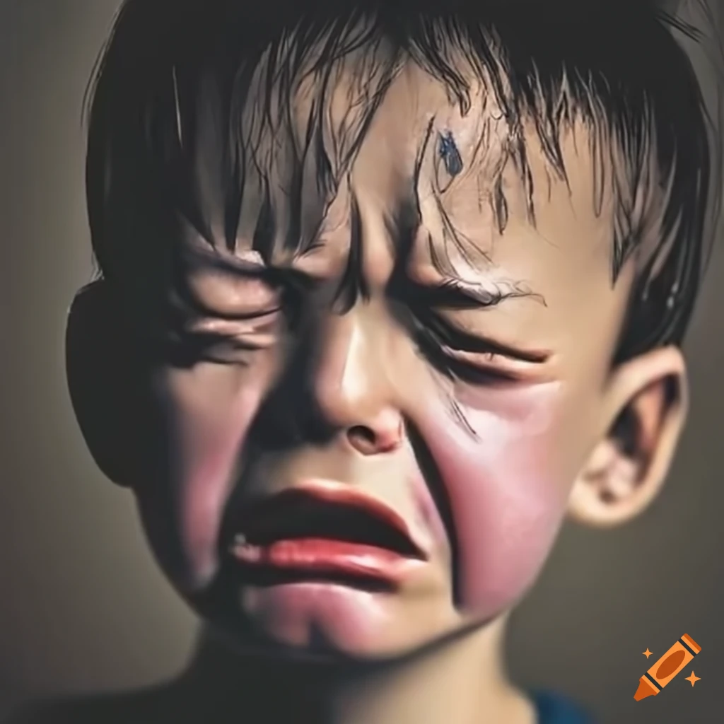 Crying boy