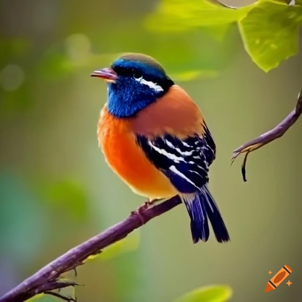 Birds on tree on Craiyon