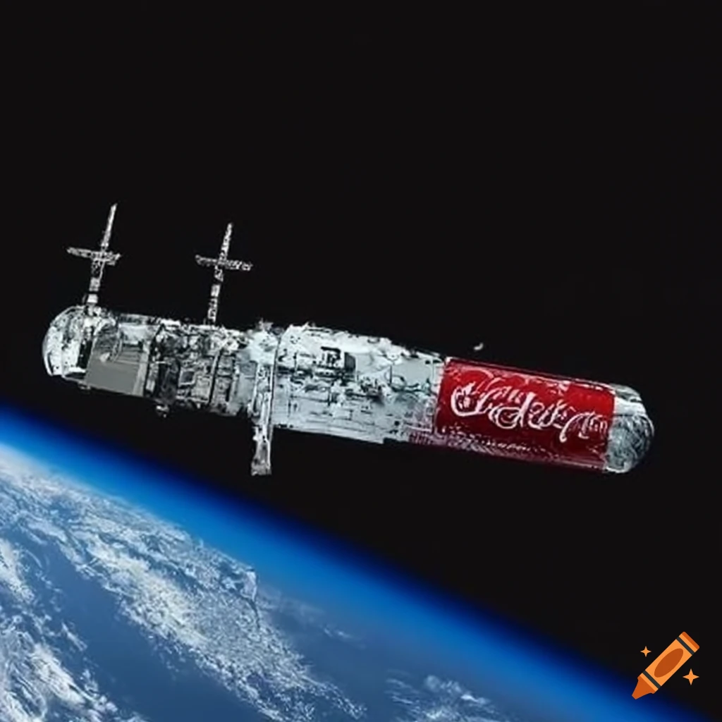 Coca cola pipeline liked to a spacecraft on Craiyon